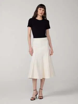 Diane Von Furstenberg Brooke Pleated Skirt - Ivory