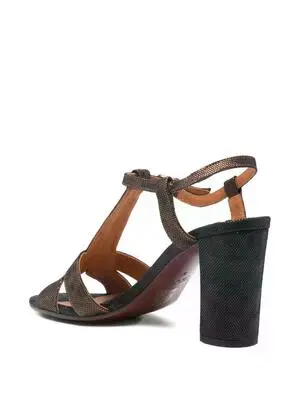 Chie Mihara T-strap Leather Sandals - Brown