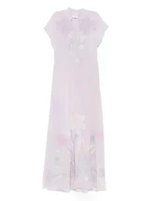 FORTE_FORTE Floral Maxi Dress - Purple