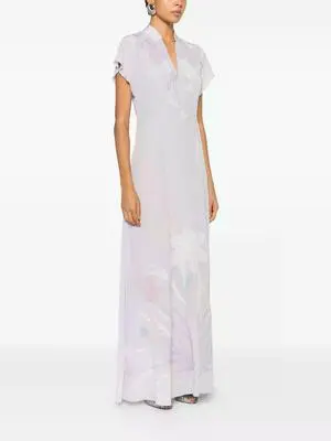 FORTE_FORTE Floral Maxi Dress - Purple