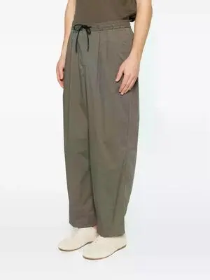 PT TORINO Drawstring-fastening Wide-leg Trousers - Green