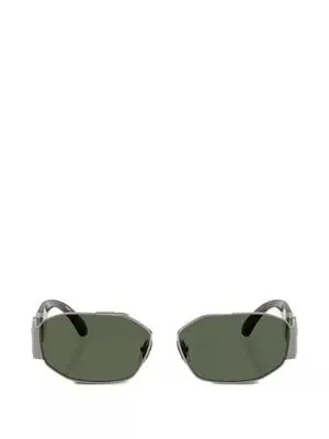 Versace Medusa Geometric Sunglasses - Silver