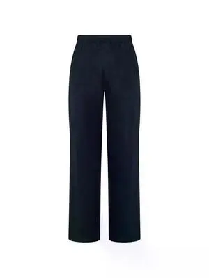 LANEUS Detail-embroidered Trousers - Blue