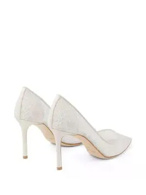 JIMMY CHOO Romy Lace Pointed Pumps