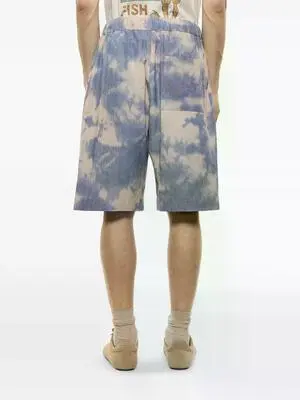 LANEUS Tie-dye Drawstring Shorts