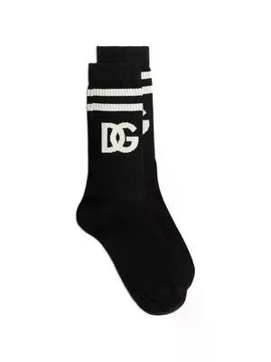 Dolce & Gabbana Logo-detail Socks - Black