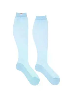 MAISON MARGIELA Ribbed-cuffs Socks - Blue