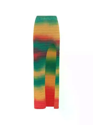 LANEUS Knitted Tie-dye Skirt