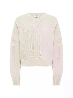 LANEUS Crew-neck Knitted Sweater