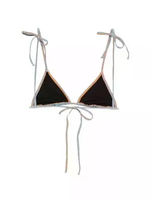 DIESEL Triangle Bikini Top With Tie Detail