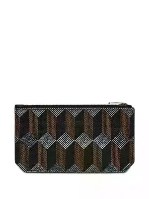 AU DEPART Geometric-pattern Cardholder