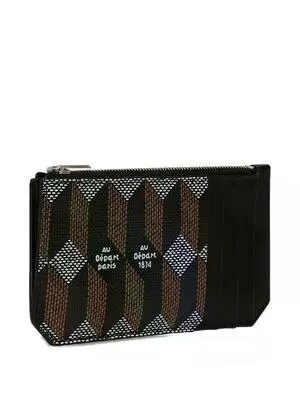AU DEPART Geometric-pattern Cardholder