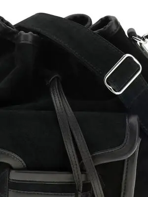 Pierre Hardy Maxi Alpha Day Leather Bucket Bag - Black