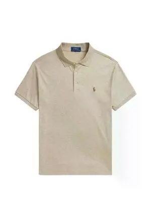 Polo Ralph Lauren Heather Logo Polo Shirt - Neutrals