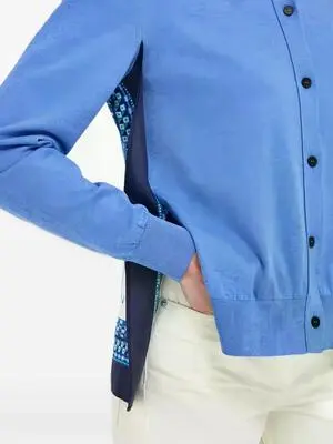 FERRAGAMO Button Panel Cardigan - Blue