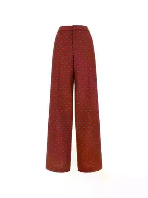 Etro Pleated Trousers With Button Detail