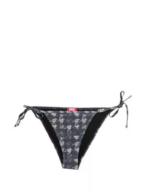 DIESEL Houndstooth Tie-side Bottoms - Black