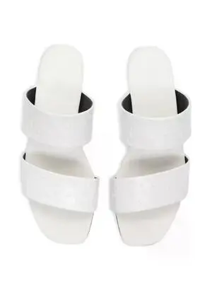 Loulou De Saison Jako Textured-effect Sandals - White
