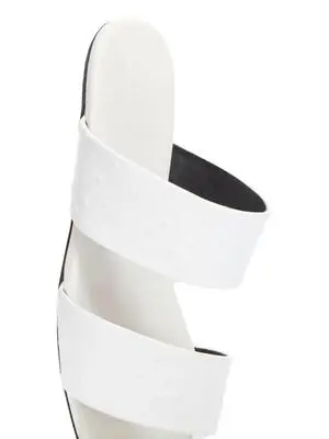 Loulou De Saison Jako Textured-effect Sandals - White
