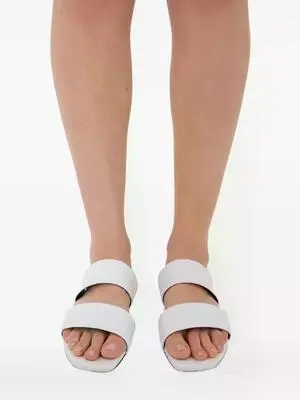 Loulou De Saison Jako Textured-effect Sandals - White