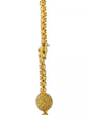 LB EXCLUSIVE 10k Yellow Diamond Orb Necklace