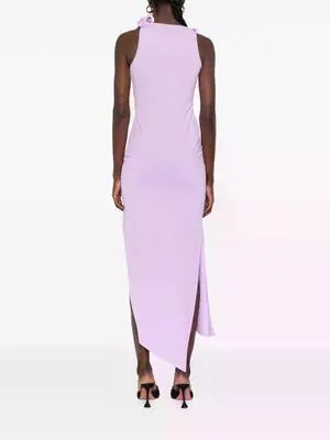 Coperni Flower Knot-detail Midi Dress