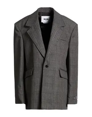 MSGM Virgin Wool Single-breasted Blazer