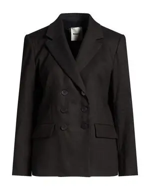 Sandro Double-breasted Twill Blazer - Black