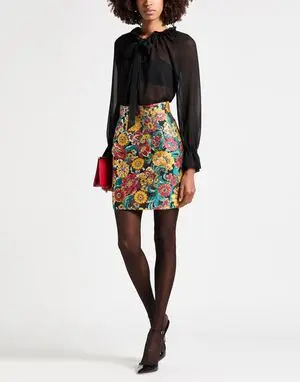 Dolce & Gabbana Mini Skirt Brocade Floral-print