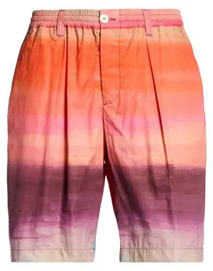 Marni Cotton Tie-dye High Waisted Bermuda Shorts