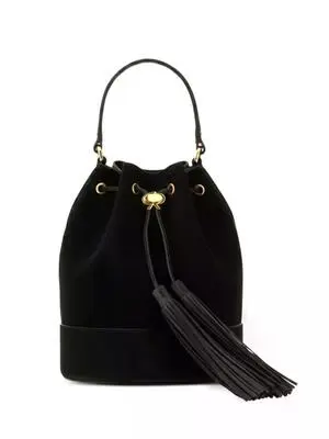 GIANVITO ROSSI Sienna Tassel-detail Bucket Bag - Black