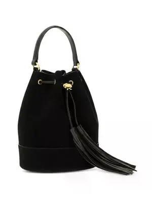 GIANVITO ROSSI Sienna Tassel-detail Bucket Bag - Black