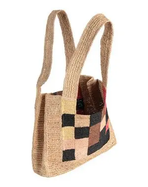 Sandro Woven Straw Shoulder Bag
