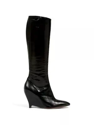 MAISON MARGIELA Point-toe Knee High Boots