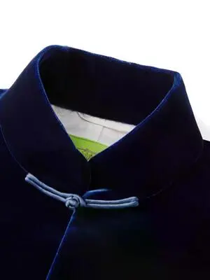Shanghai Tang Knot-button Pocket Jacket - Blue