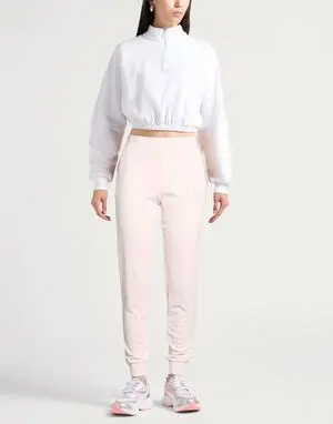 EA7 Track Pants With Brand Logo And Crystals - Pink