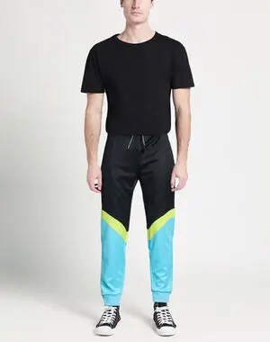 BIKKEMBERGS Pants Turquoise Size Polyester, Cotton, Elastane