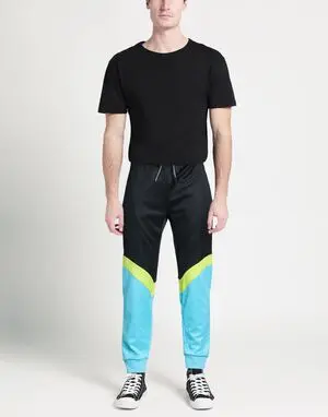 BIKKEMBERGS Pants Turquoise Size Polyester, Cotton, Elastane