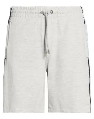 BIKKEMBERGS Light Cotton Blend Athletic Shorts - Grey