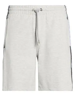 BIKKEMBERGS Light Cotton Blend Athletic Shorts - Grey