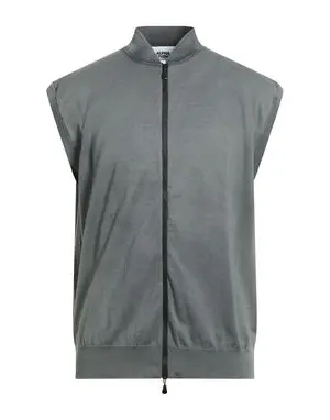 Alpha Studio Cotton Military Cardigan - Grey