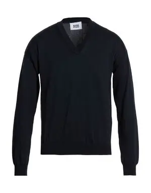 Alpha Studio Cotton V-neck Sweater - Blue