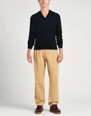 Alpha Studio Cotton V-neck Sweater - Blue