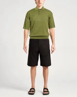 Alpha Studio Cotton Military Sweater - Green