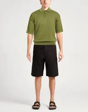 Alpha Studio Cotton Military Sweater - Green