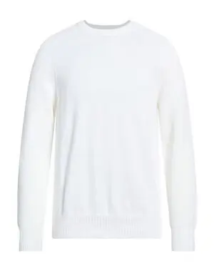 Alpha Studio Cotton Crewneck Sweater - Ivory