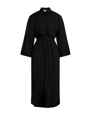 Isabel Benenato Cotton Maxi Shirt Dress