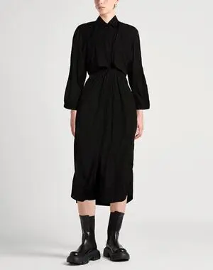 Isabel Benenato Cotton Maxi Shirt Dress