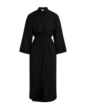 Isabel Benenato Cotton Maxi Shirt Dress