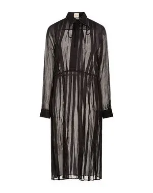 TOD'S Cotton Midi Shirt Dress - Black